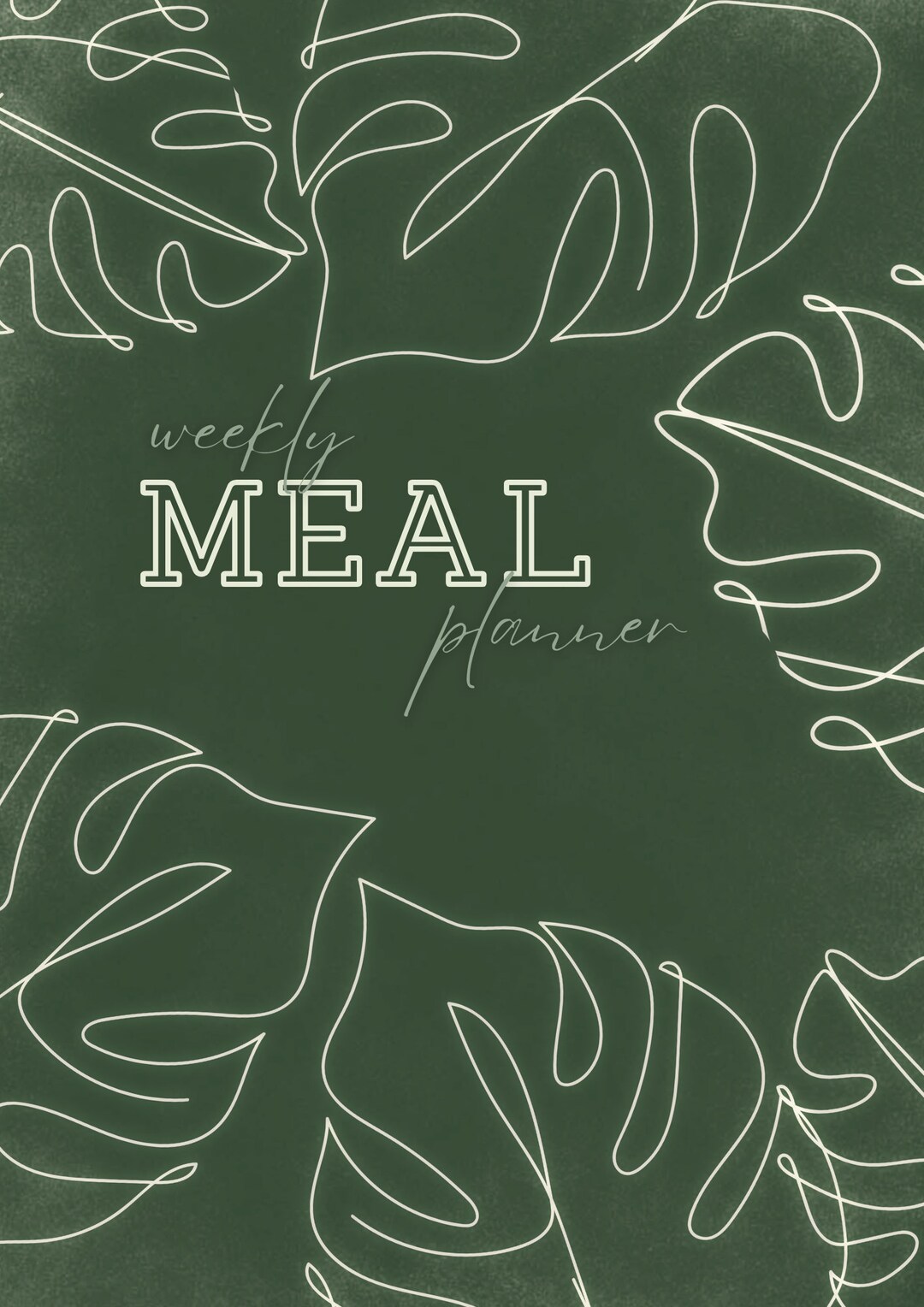 Digital Meal Planner, Digital Menu Planner. Digital Planner for ...