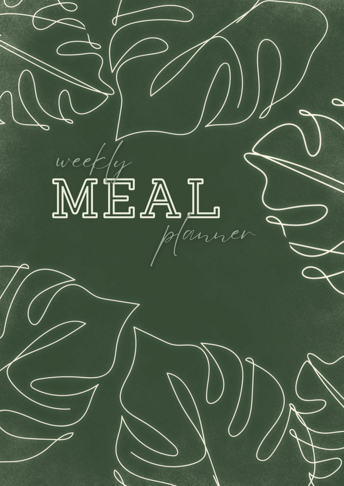 Digital Meal Planner, Digital Menu Planner. Digital Planner for ...