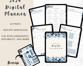Digital Meal Planner, Digital Menu Planner. Digital Planner for ...