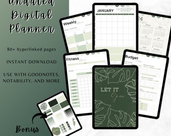Digital Meal Planner, Digital Menu Planner. Digital Planner for ...