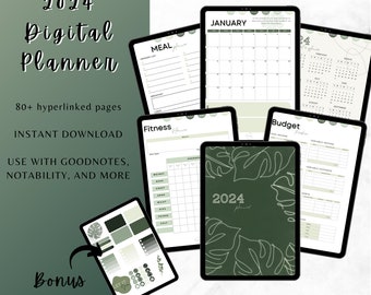 Digital Meal Planner, Digital Menu Planner. Digital Planner for ...