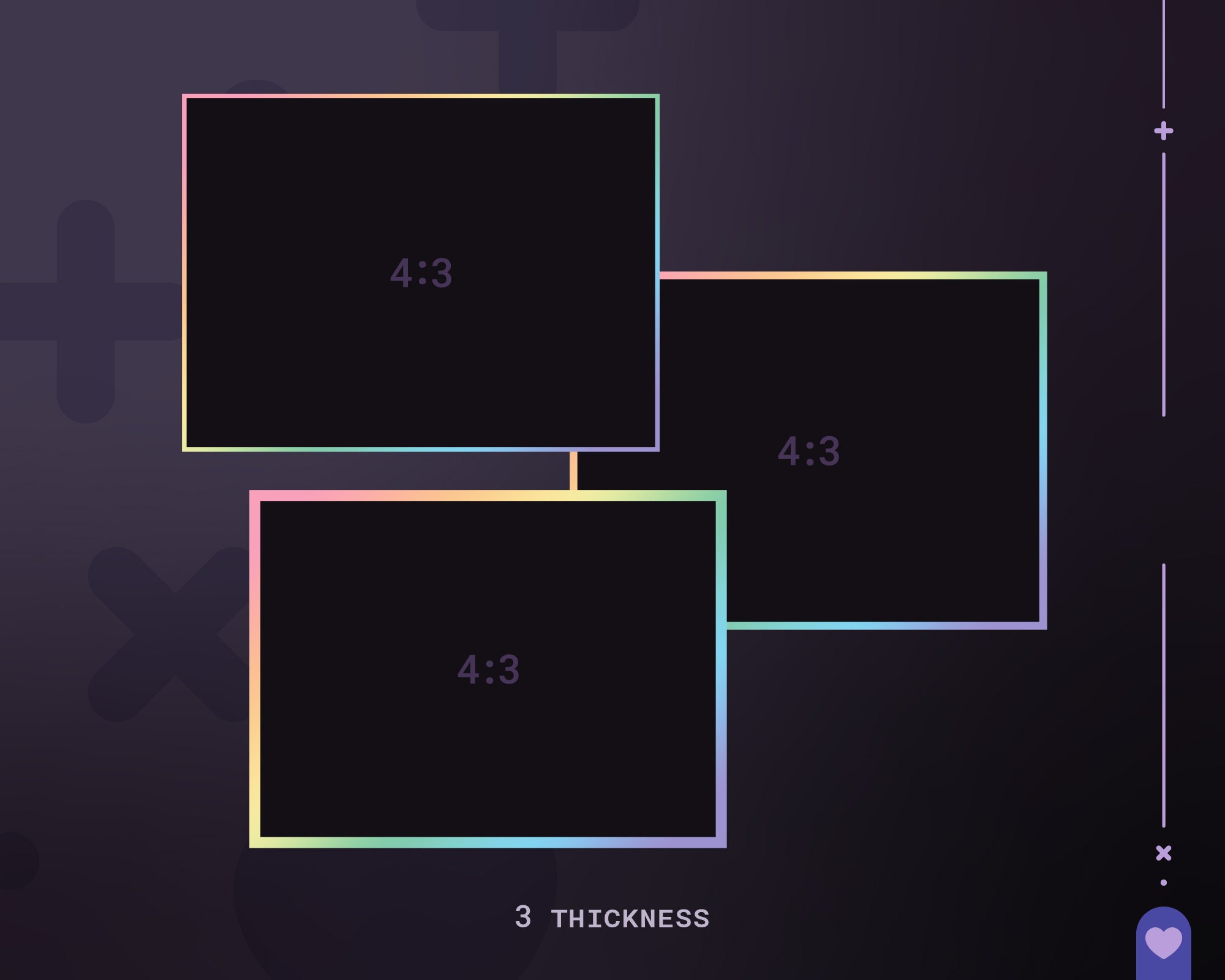 Animated Pastel Rainbow Pride Gradient Twitch Border Set for Streaming ...