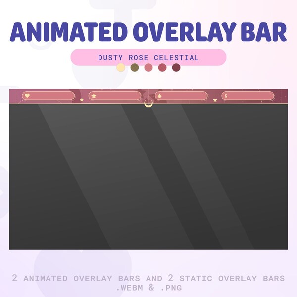 Twitch Overlay Animated Bar - Etsy