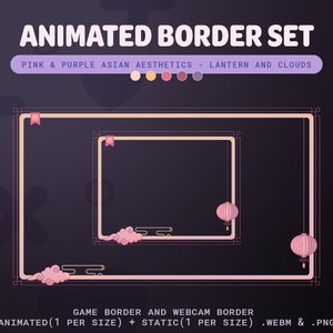 Cozy Asian Aesthetic Twitch Overlay DIY With Camera & Chat Borders ...