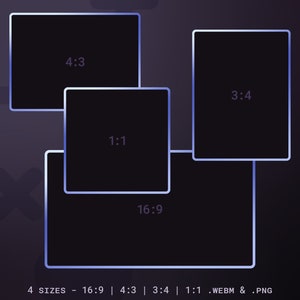 Animated Winter Blue Twitch Border Set for Streaming - Etsy