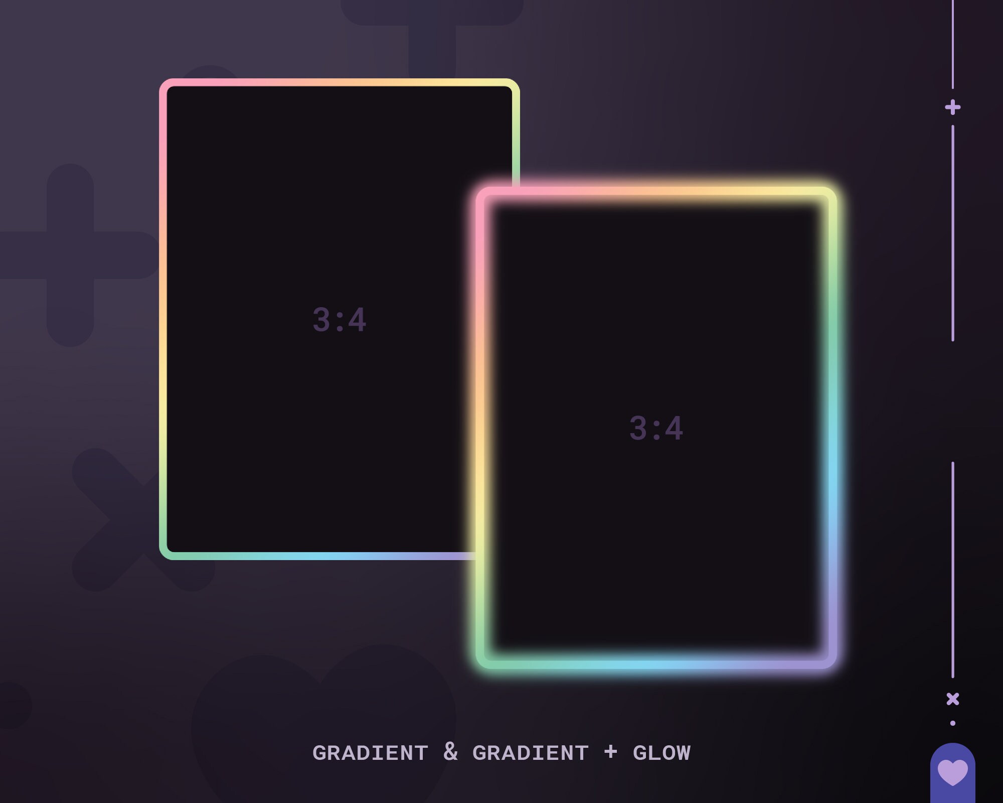 Animated Pastel Rainbow Pride Gradient Twitch Border Set for Streaming ...