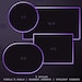 Animated Minimalistic Purple Gradient Twitch Border Set for Streaming ...