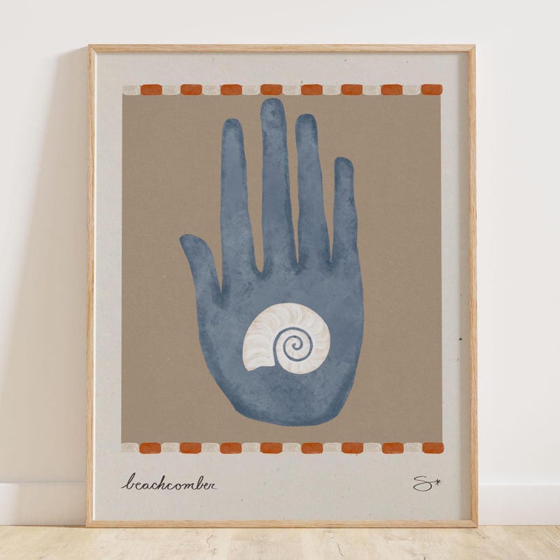 Beach Comber Wall Art - Etsy