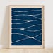 Linocut Sea Ocean Japan Retro Wave Waves Line Print Linocut Waves ...