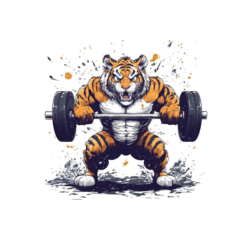 Gym Animals Clipart: Weightlifting Pets PNG (digital Download) - Etsy