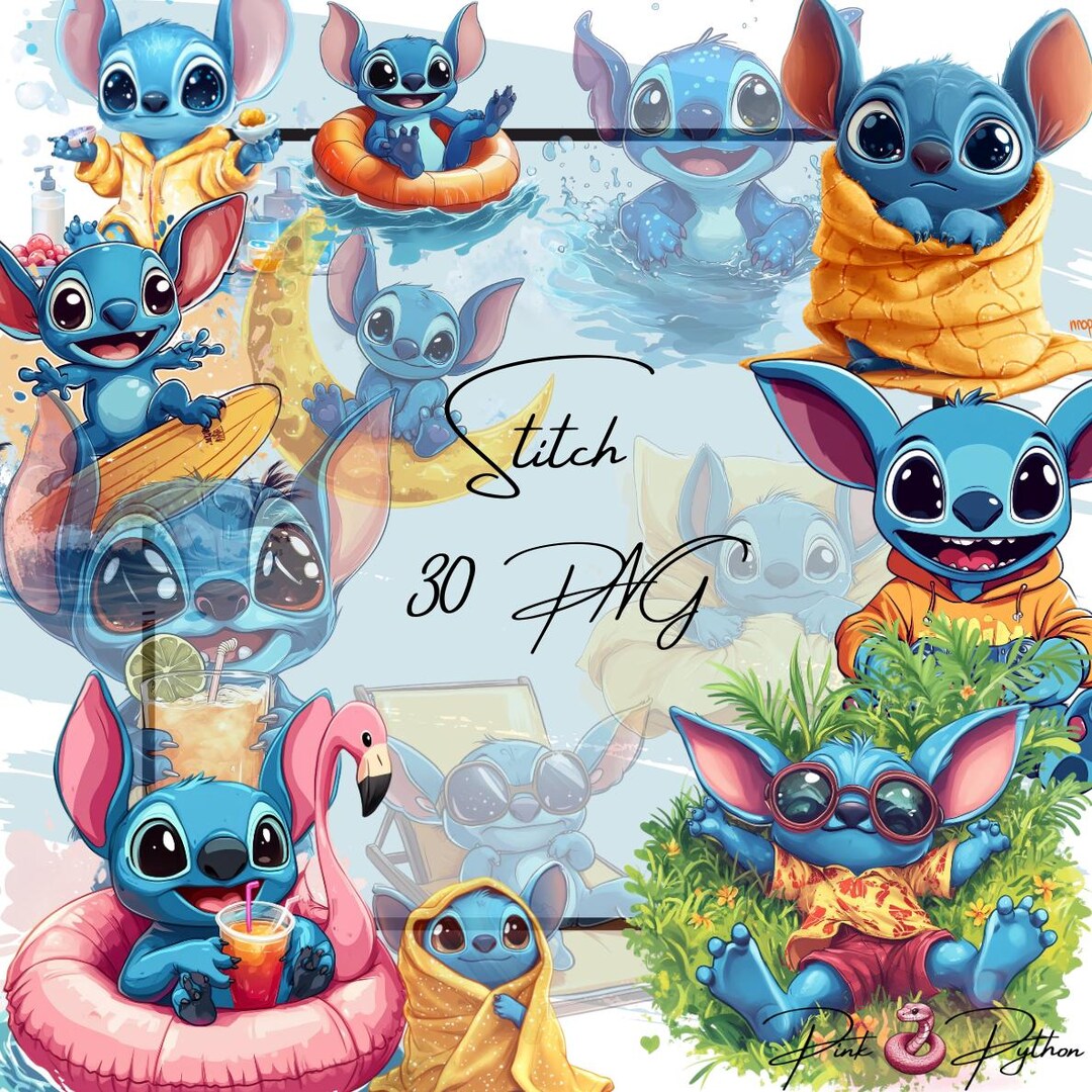 Stitch Clipart, Disney Animation Clipart, Stitch PNG, Cute Stitch, Kids ...