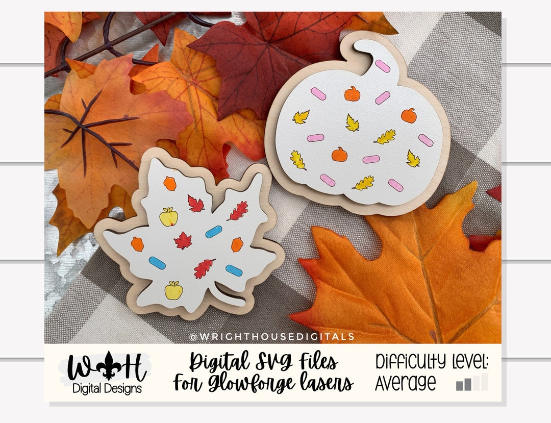 Fall Sprinkle Cookies Bundle - Seasonal Tiered Tray Decor and DIY Kits ...