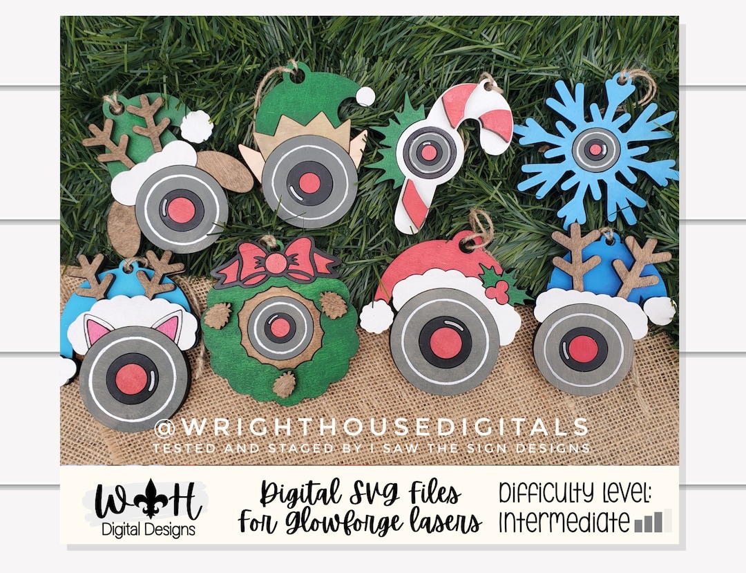 Classic Christmas Santa Cam Variety Bundle - Single Line DIY Layered ...