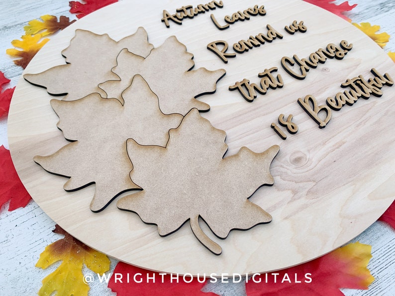 Autumn Leaves Remind Us That Change is Beautiful - Seasonal Sign Making ...