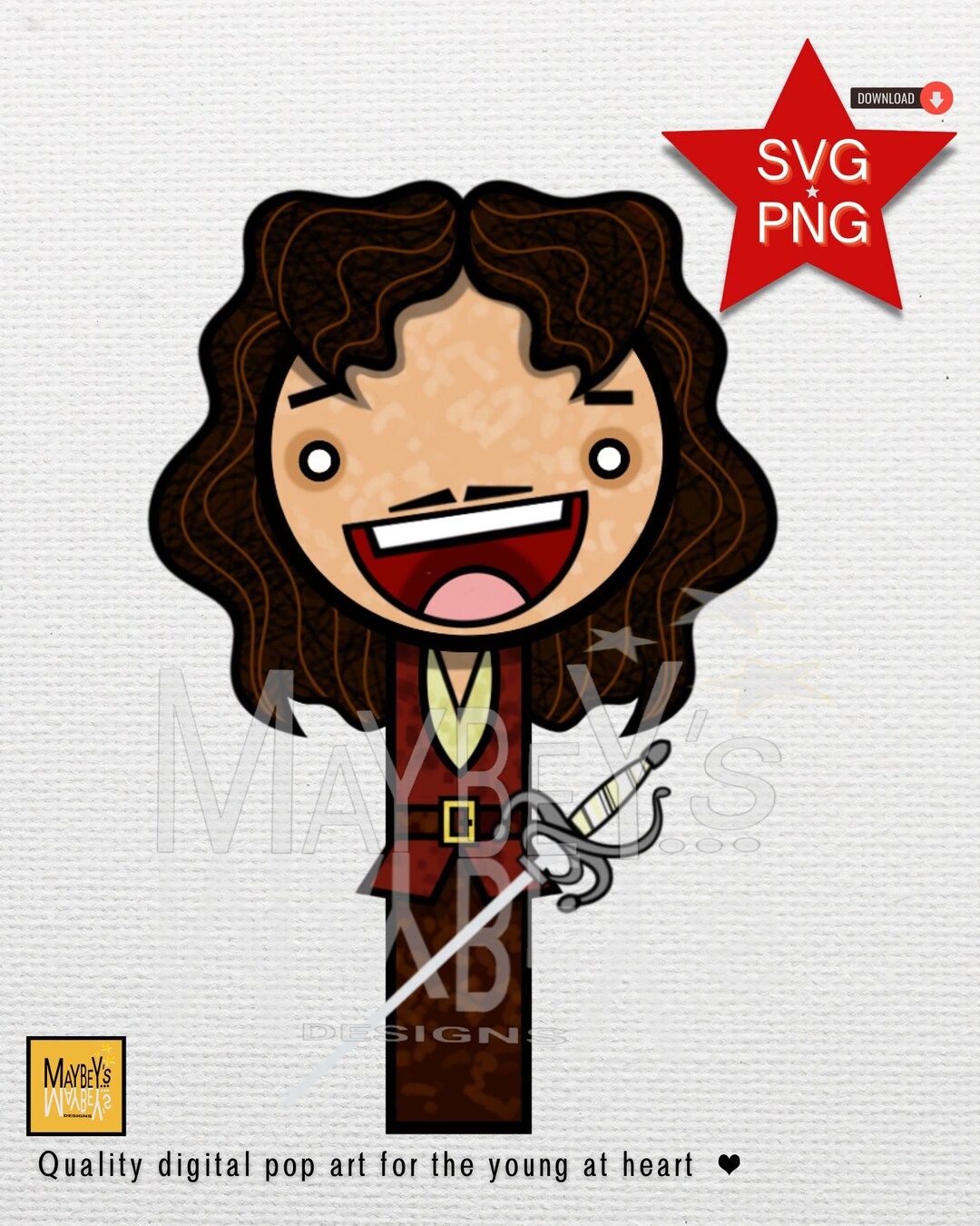Inigo Montoya - the Princess Bride Tribute Art - Printable Digital Pop ...