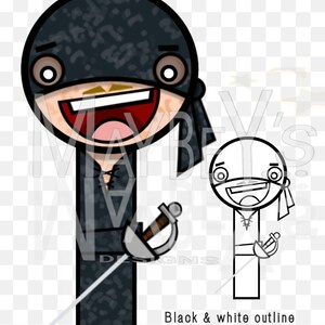 Dread Pirate Roberts - the Princess Bride Tribute Art - Digital Cartoon ...