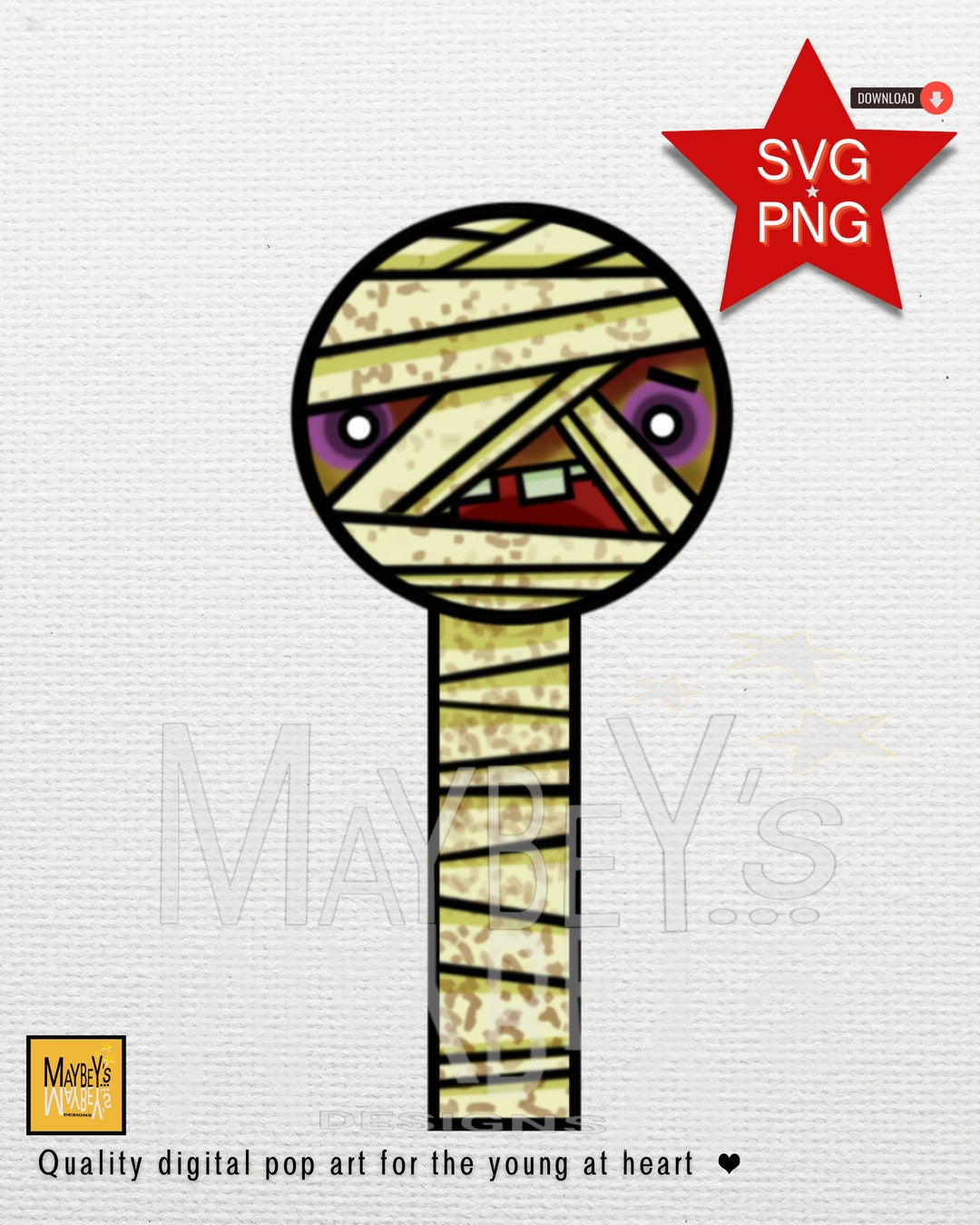 Cute Mummy Monster. Halloween Clip Art, Decal, Crafting, SVG PNG - Etsy