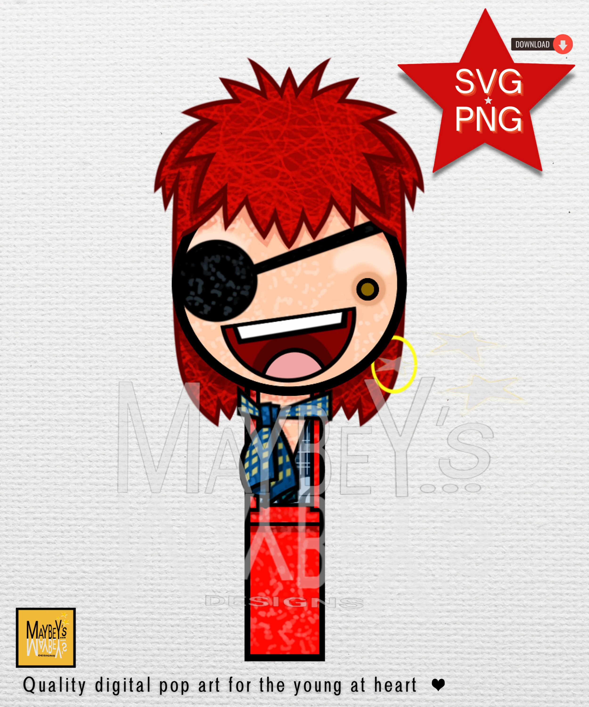 Bowie Bundle. 6 Iconic David Bowie Looks. Tribute Art. Printable ...