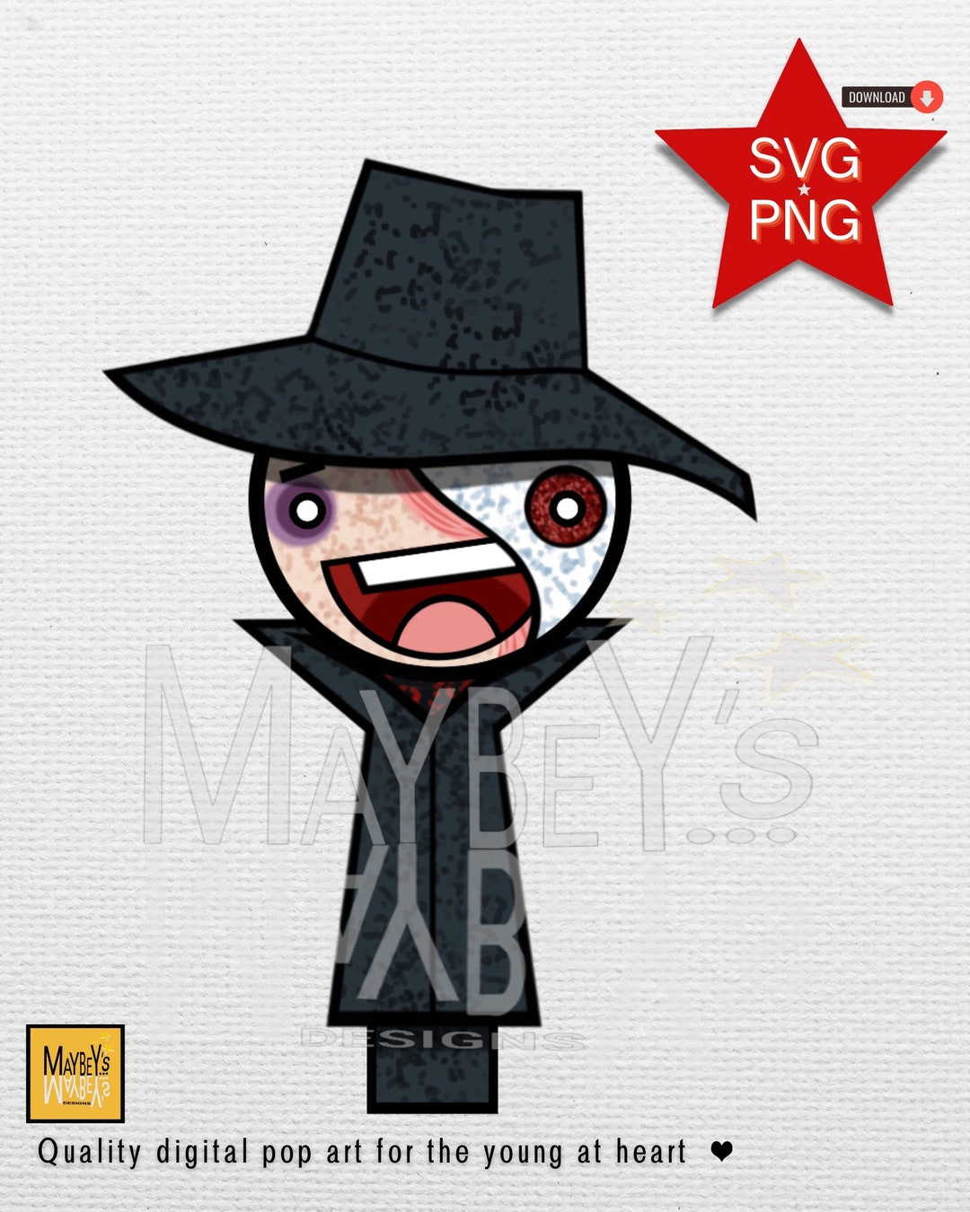 Phantom of the Opera | Cute Cartoon Digital Pop Art Graphic, Halloween ...