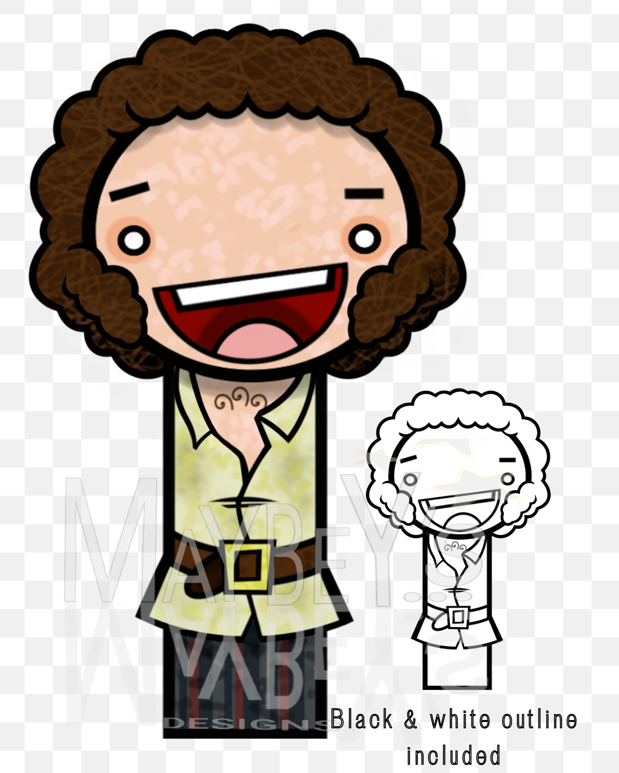 Fezzik - the Princess Bride Tribute Art - Printable Digital Cartoon Pop ...