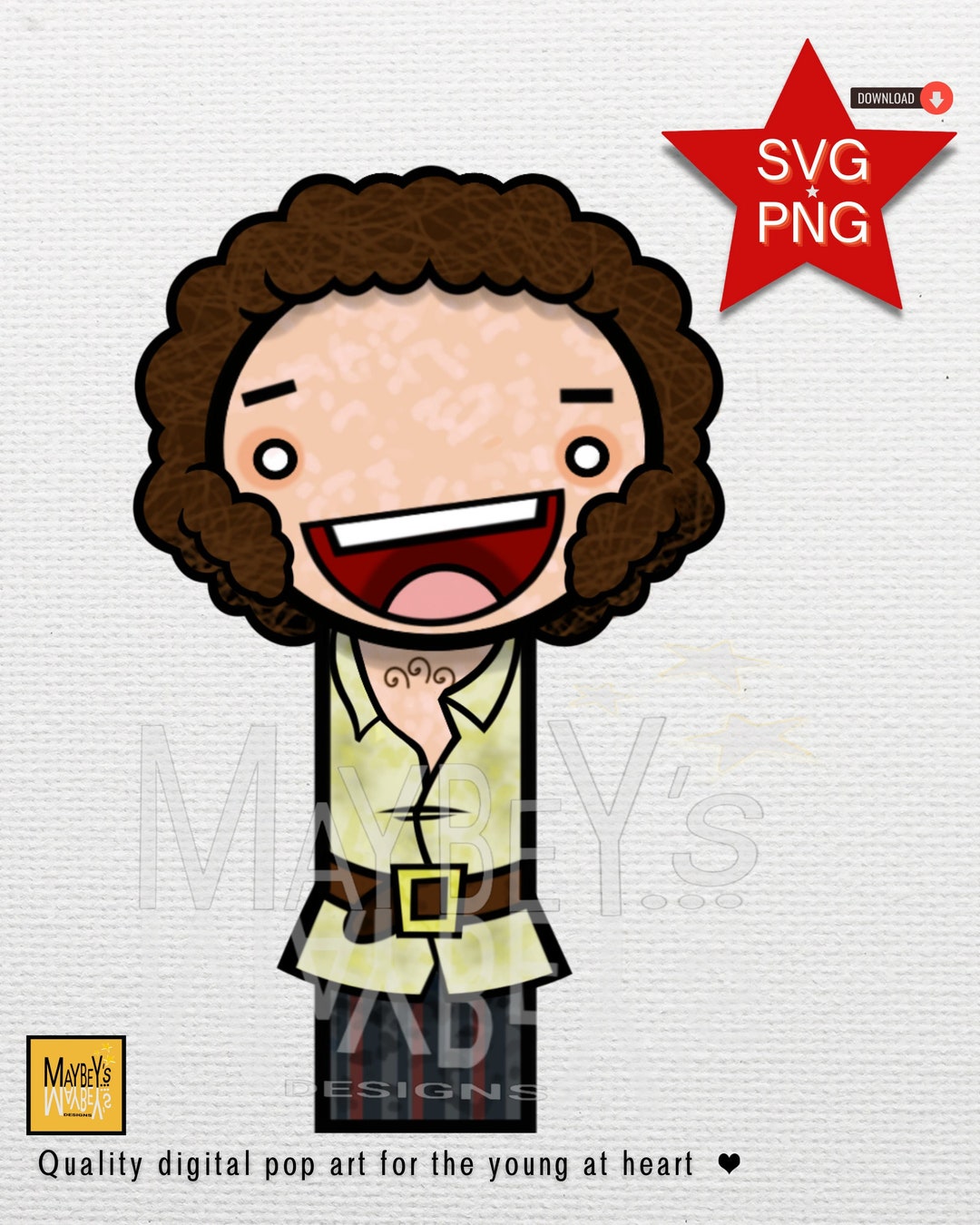 Fezzik - the Princess Bride Tribute Art - Printable Digital Cartoon Pop ...