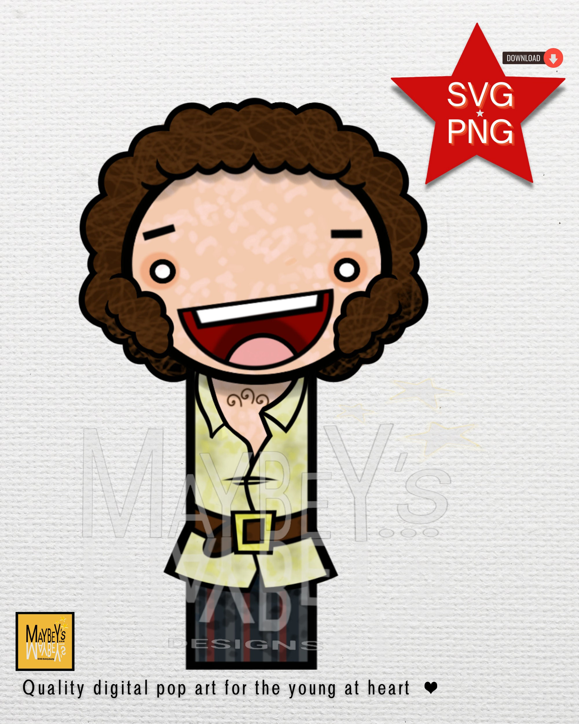 Fezzik - the Princess Bride Tribute Art - Printable Digital Cartoon Pop ...