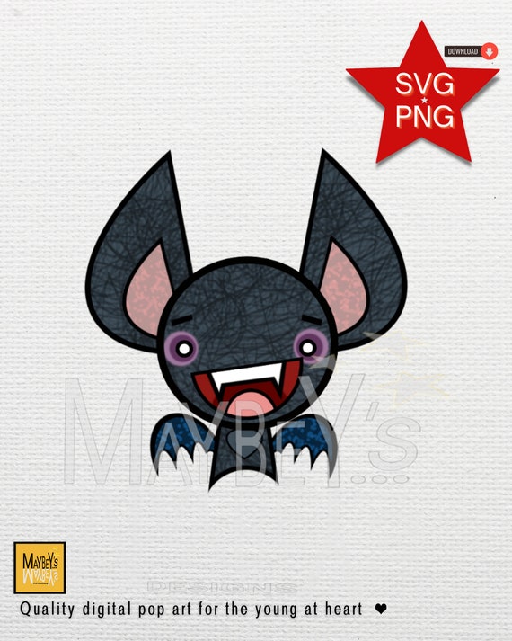 Cute Cartoon Vampire Bats