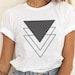 Triangle Abstract Shirt, Abstract Graphic Tee, Triangles Tshirt ...