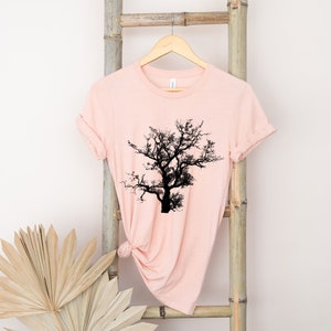Minimalist Tree Shirt, Tree Graphic Tee, Nature Tshirt, Outdoors T ...