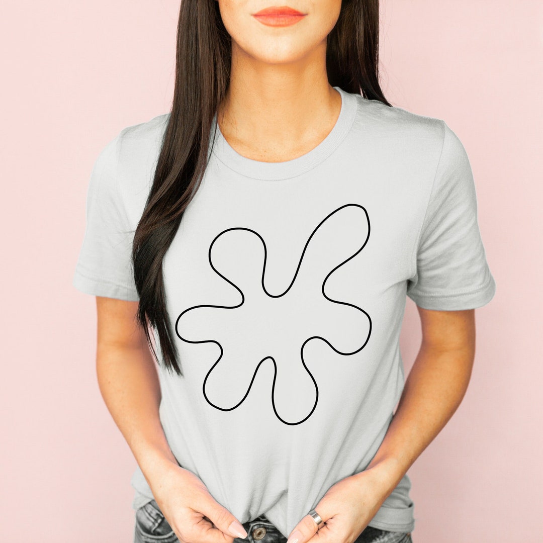 Abstract Blob Shirt, Minimalist Graphic Tee, Boho Shirt, Line Art Tee ...
