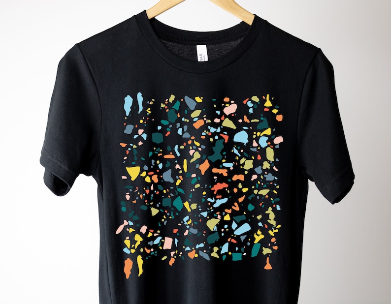 Abstract Shirt Colorful Graphic Tee Speckles Shirt Boho - Etsy