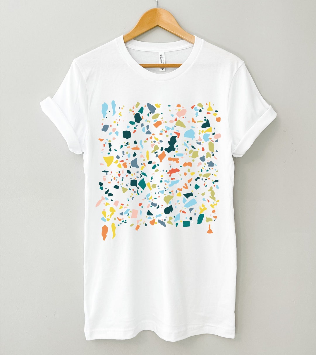 Abstract Shirt, Colorful Graphic Tee, Speckles Shirt, Boho Abstract T ...