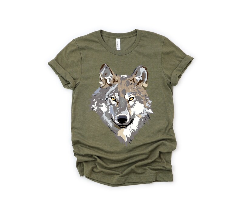 Wolf Graphic Tee Wolf Shirt Animal T Shirt Abstract Shirt - Etsy