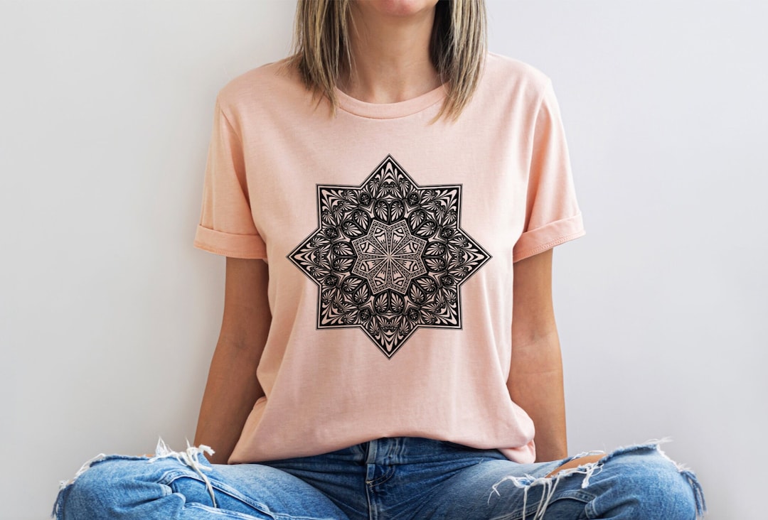 Mandala Shirt, Lotus Mandala Tee, Yoga Shirt, Chakra Shirt, Meditation ...