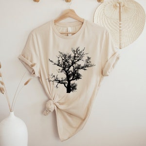 Minimalist Tree Shirt, Tree Graphic Tee, Nature Tshirt, Outdoors T ...