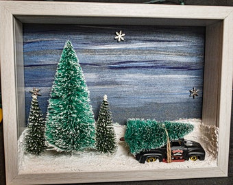 Christmas Tree Shadow Box - Etsy