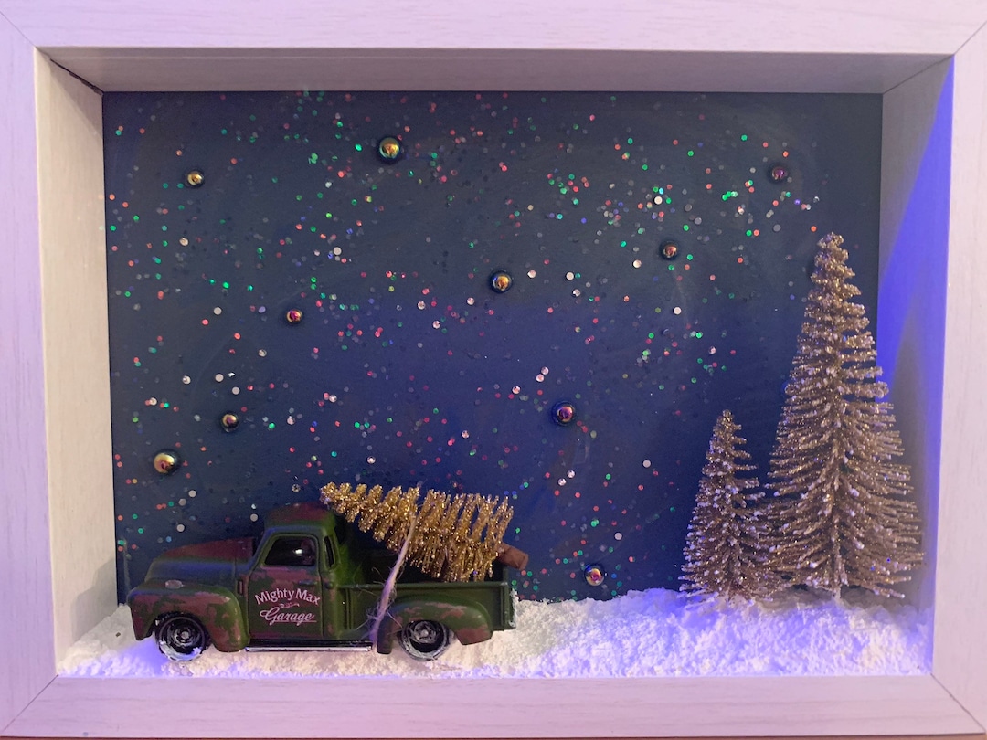 Oh Christmas Tree, Shadow Box Scene, Christmas Decor - Etsy