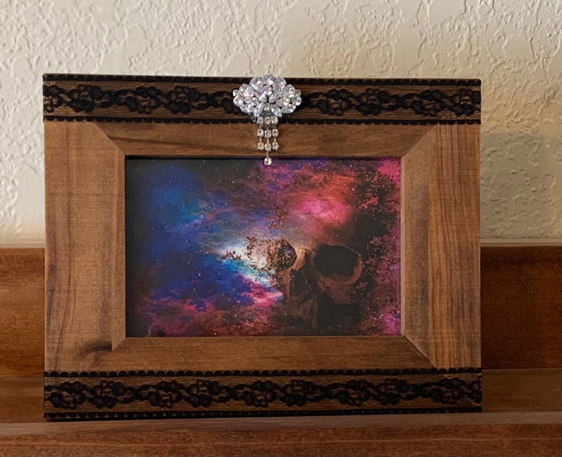 Black Lace Picture Frame - Etsy