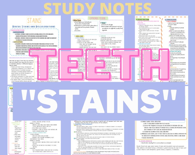 Dental Radiology Study Notes (14 Pages) - Etsy Canada