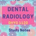 Dental Radiology Study Notes (14 Pages) - Etsy