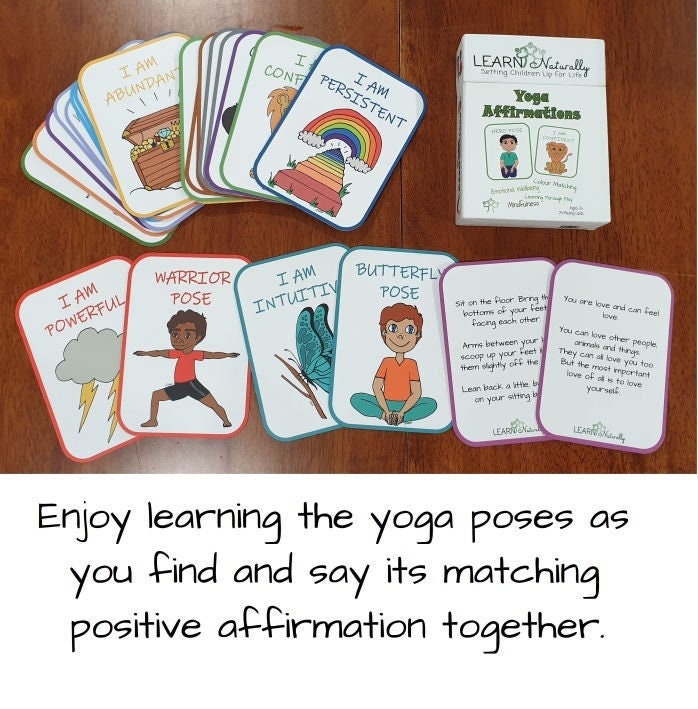 Yoga Affirmations Cards - Etsy