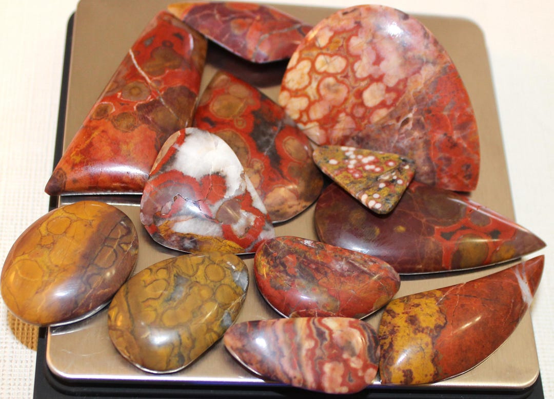 Morgan Hill Poppy Jasper (mixed Lot) - Etsy