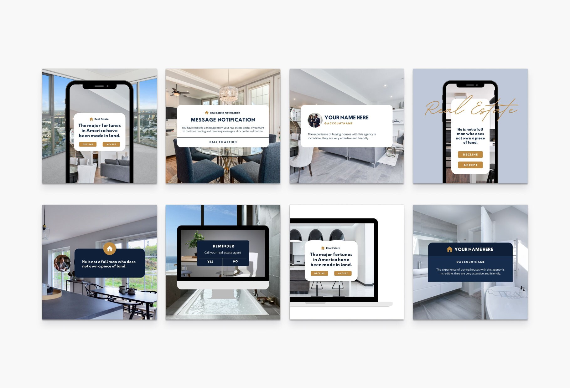 48 Real Estate Reminders and Notifications Instagram Posts Stories ...