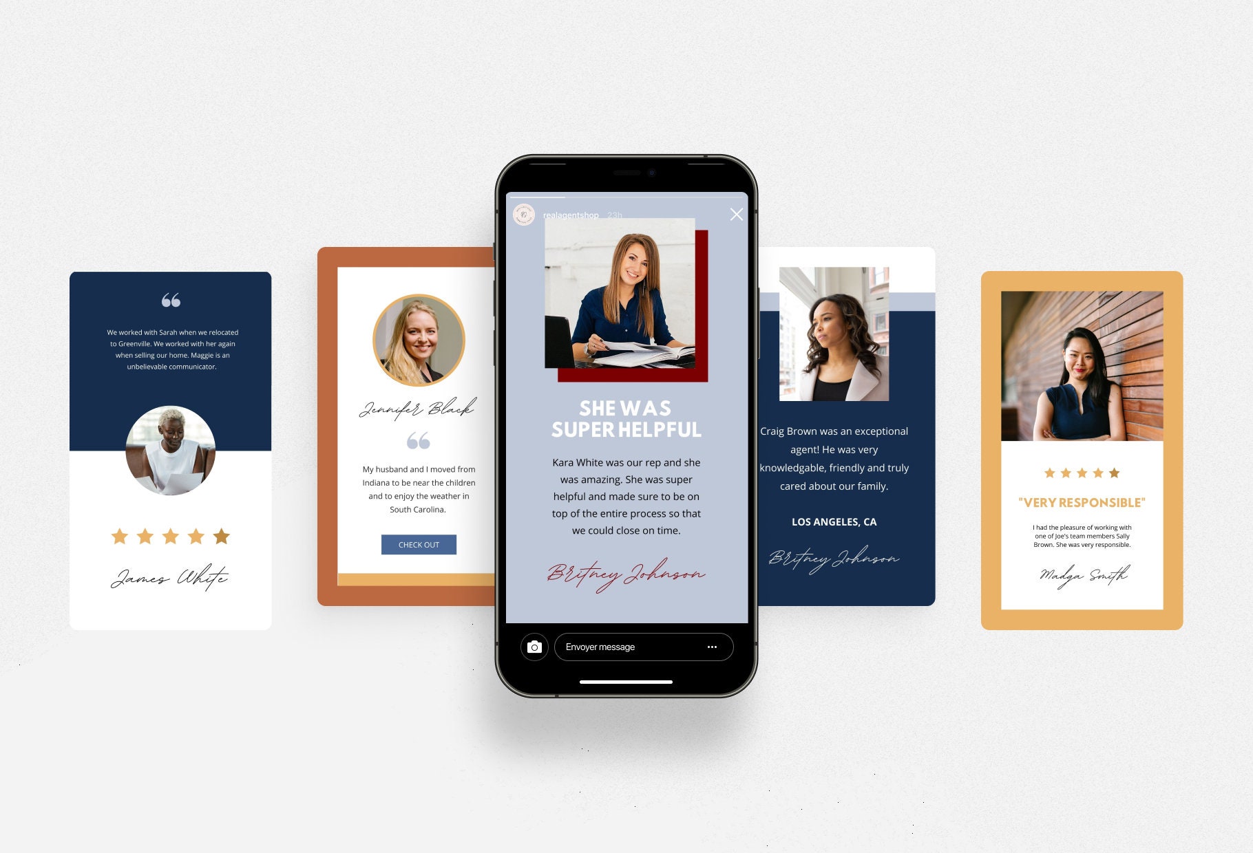 48 Real Estate Customer Client Testimonials Instagram Posts Stories ...