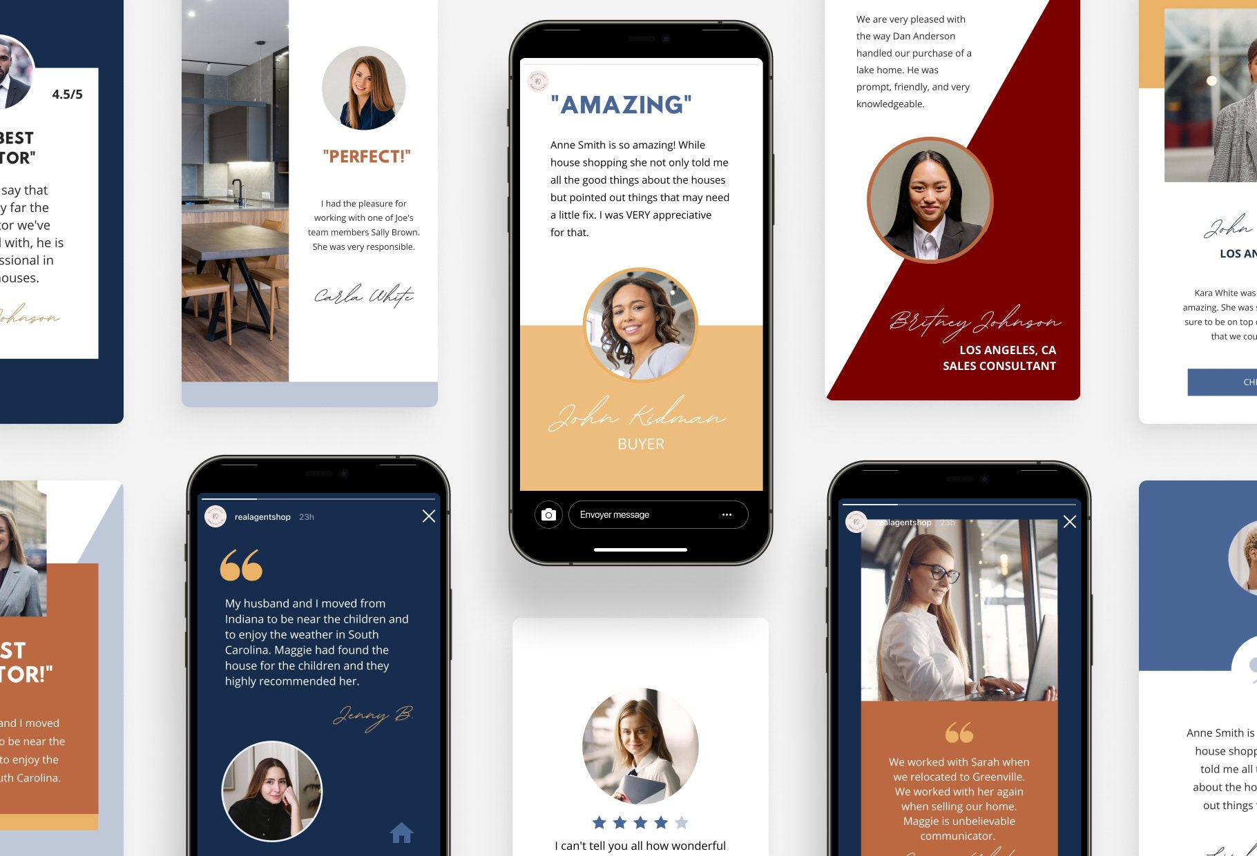 48 Real Estate Customer Client Testimonials Instagram Posts Stories ...