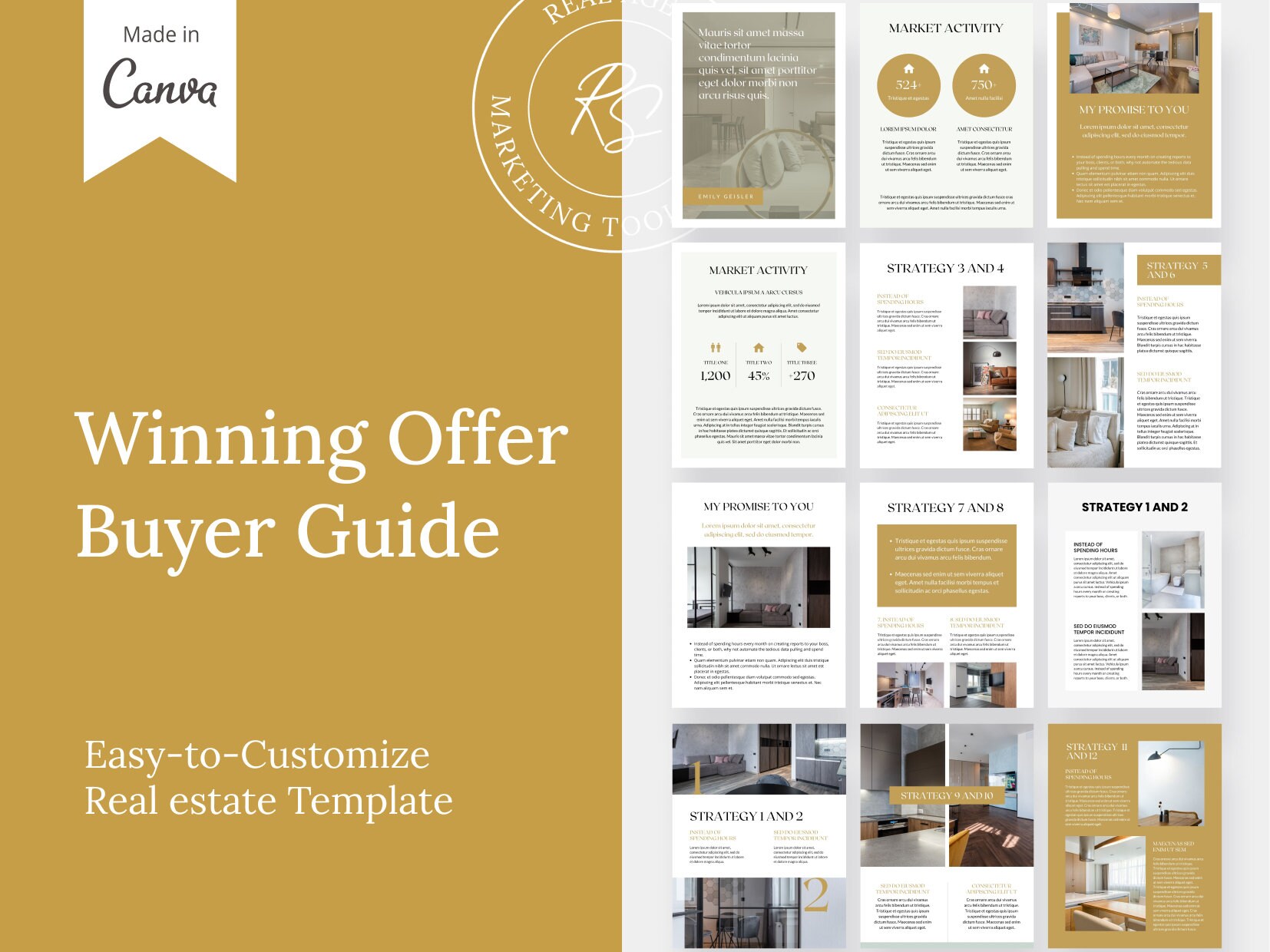 20 Page Winning Offer Buyer Guide Real Estate Template Agent / Realtor ...