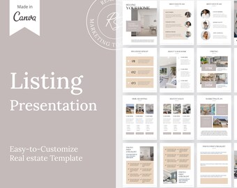 20 Page Real Estate Listing Presentation Realtor CMA Packet Real Estate ...