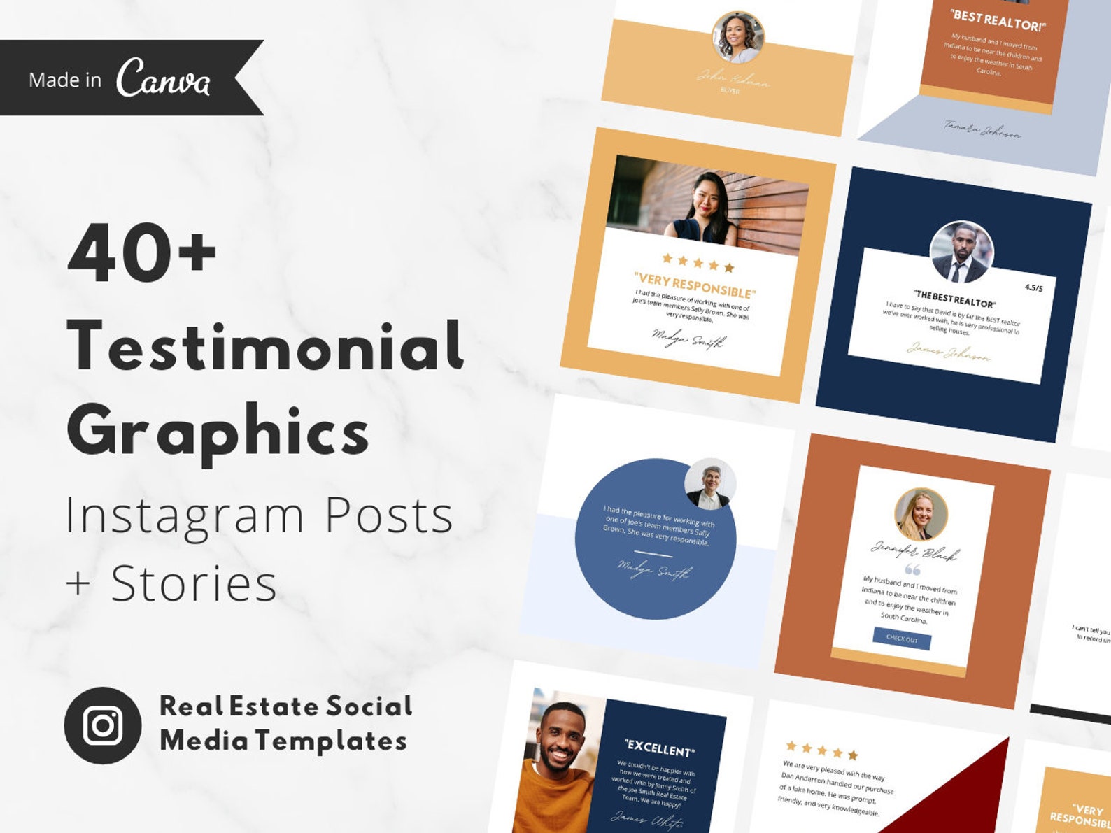 48 Real Estate Customer Client Testimonials Instagram Posts Stories ...