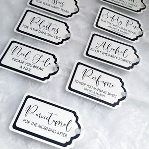 Personalised Bride Wedding Gift Tags Complete Set of 9 - Etsy UK