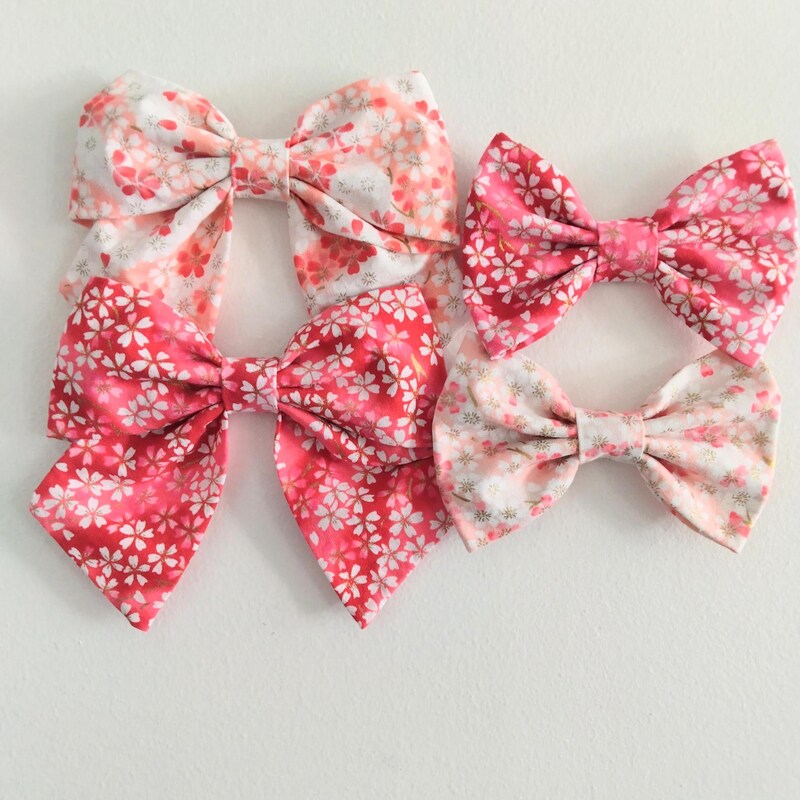Cherry Hair Bow - Etsy